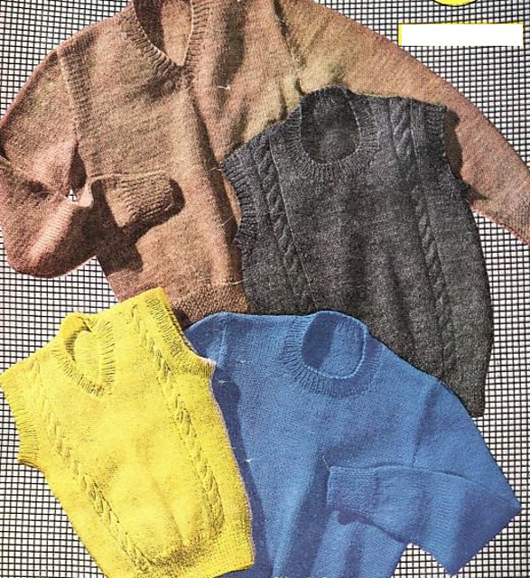 Ravelry: Boys' Pullovers pattern by Marriner Yarns