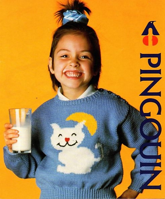 Ravelry: Cat motif sweater pattern by Pingouin
