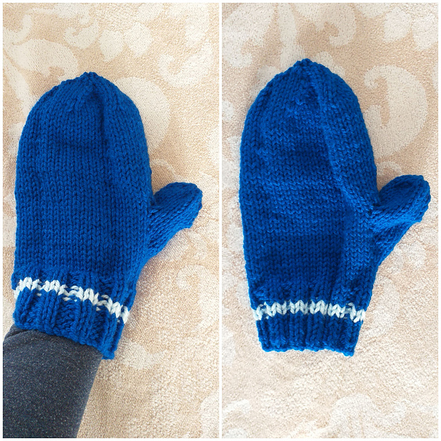 Ravelry: Mittens on four needles pattern by Golden Hands