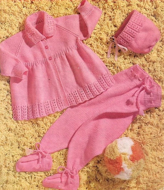 Ravelry: Girl's Pram Set pattern by Sirdar