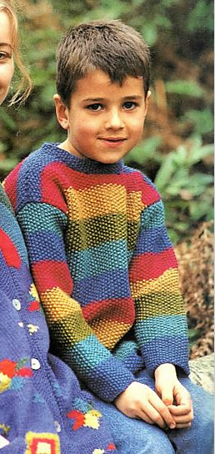 Ravelry: Stripy Moss Stitch Sweater pattern by Zoë Mellor