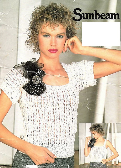 Ravelry: Square Neck Lace & Camisole Top pattern by Sunbeam Wools