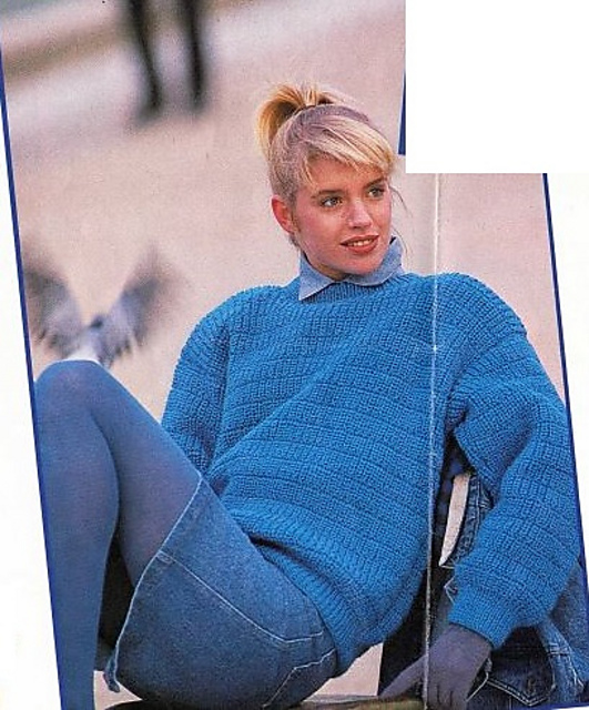 Ravelry: Blue Sweater pattern by Pingouin