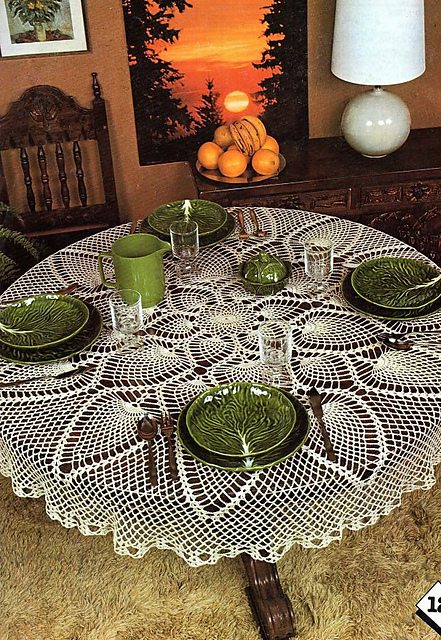 Ravelry: Round Beige Table Cover pattern by Les Editions de Saxe