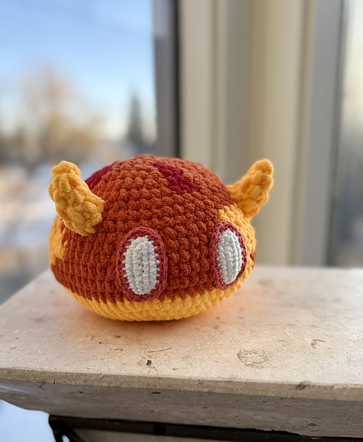Ravelry: Genshin Impact Pyro Slime pattern by GelGreen
