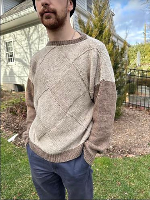 Ravelry: Andy's Entrelac Pullover pattern by Gemma Sogabe