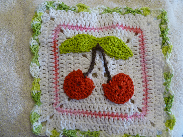 Ravelry: Cherry Dishcloth pattern by Maggie Weldon