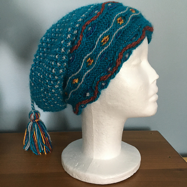 Ravelry: Embroidery on Cables pattern by Gerdina Schwab
