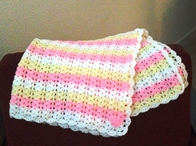 Ravelry: Shells and Double Crochets Baby Afghan pattern by Roseanna Beck