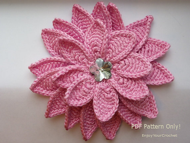 Ravelry: Aster Crochet Flower pattern by Anna caron
