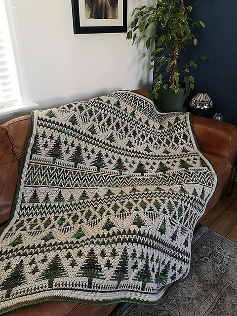 Ravelry: Sholach Mosaic Afghan pattern by Abi McIntyre