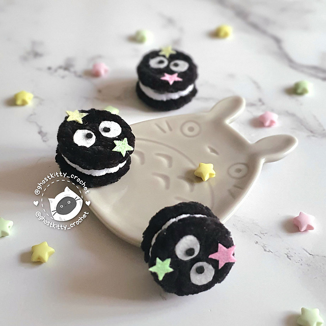 Ravelry: Soot Sprite Cookies pattern by Ghostkitty Crochet