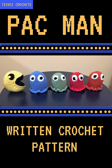 Ravelry: Pac Man pattern by Teenie Crochets