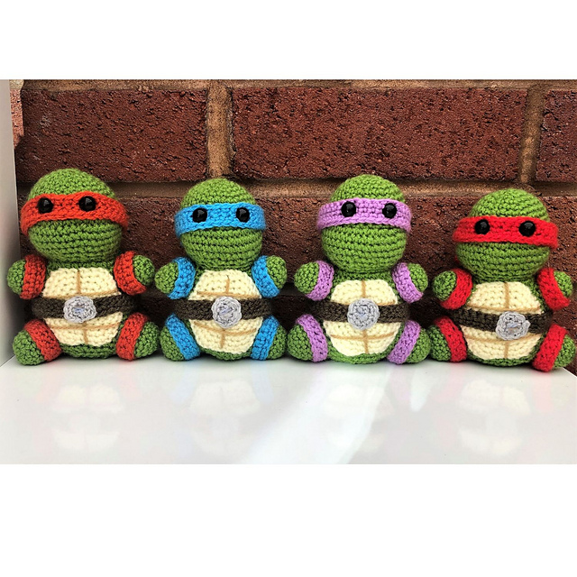 Ravelry: Teenage Mutant Ninja Turtles pattern by Teenie Crochets