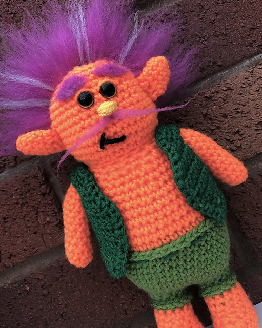 Ravelry: Trolls King Peppy Doll pattern by Teenie Crochets