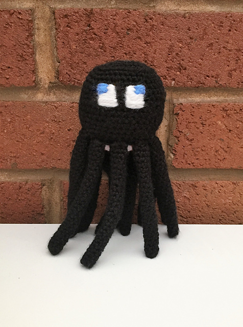 Ravelry: Minecraft Squid Doll pattern by Teenie Crochets