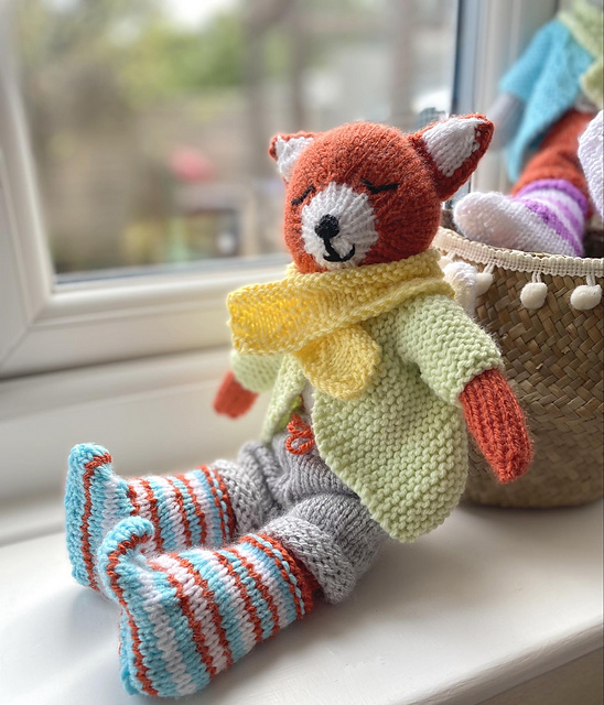Ravelry: Fox In Socks & Little Wolf Cuddly Toys pattern by Addy Whitfield