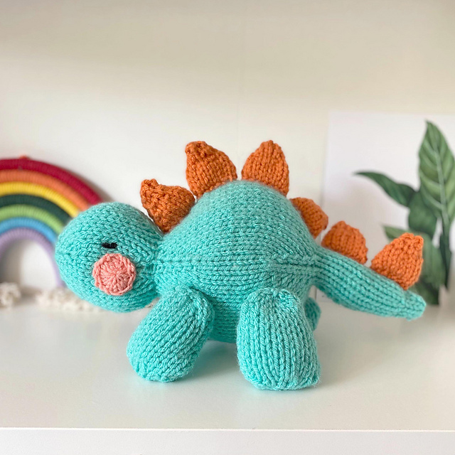 Ravelry: Chubby Stegosaurus Dinosaur Toy pattern by Addy Whitfield