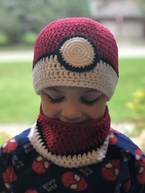 Ravelry: Pokemon-Inspired Hat and Cowl pattern by Yarnworx Studio