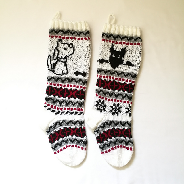 Ravelry: Dog Christmas Stockings pattern by Gigi Knits