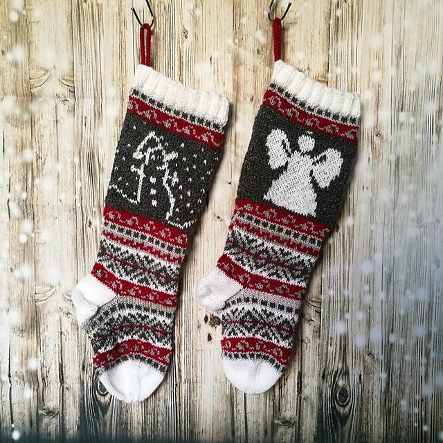 Ravelry: Angel Christmas Stockings pattern by Gigi Knits