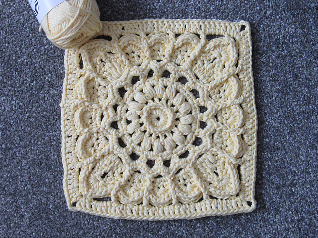 Ravelry: Urchin Shell crocheted square pattern by Gillian Buckerfield