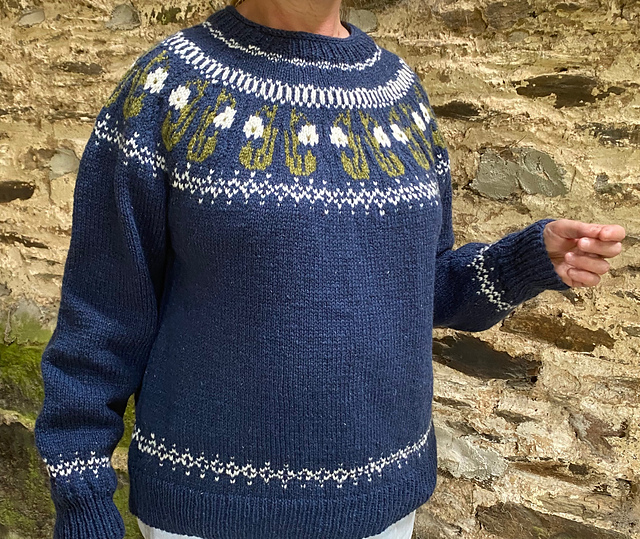 Ravelry: Snowdrop Yoke Jumper pattern by Ginny Sturdy