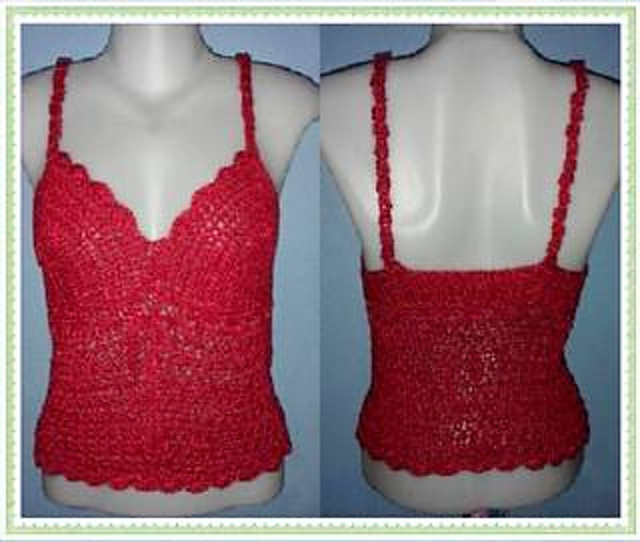 Ravelry: Red Summer Top pattern by Girlie D. de los Reyes