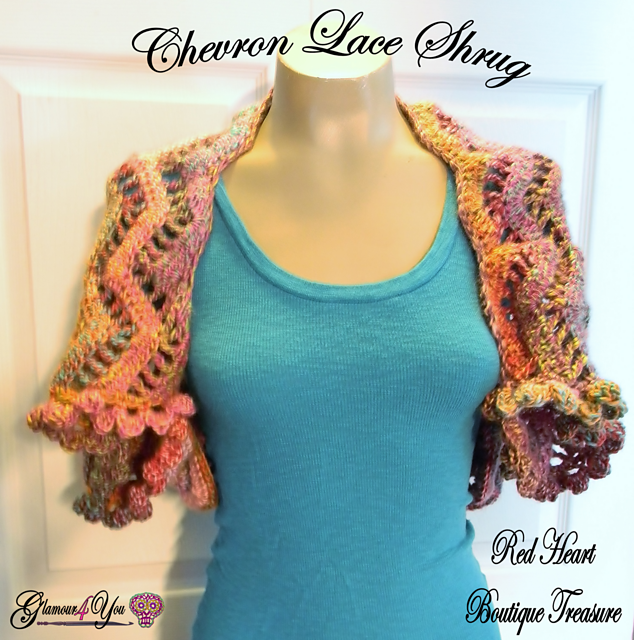 Ravelry: Chevron Lace Shrug pattern by Glamour4You