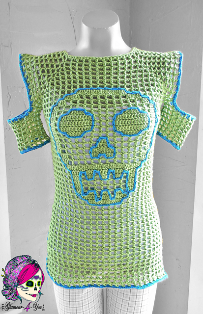 Ravelry: Glamour Skull Sweater pattern by Glamour4You