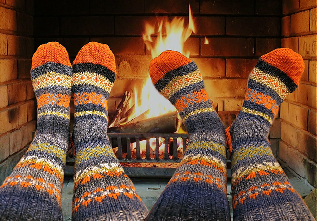 Ravelry: Cozy Fireside Socks pattern by Glenda Purvis