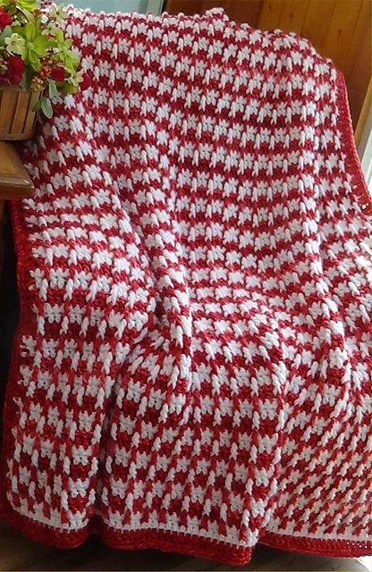 Ravelry: Cozy Peppermint Stick Afghan pattern by Glenda Winkleman