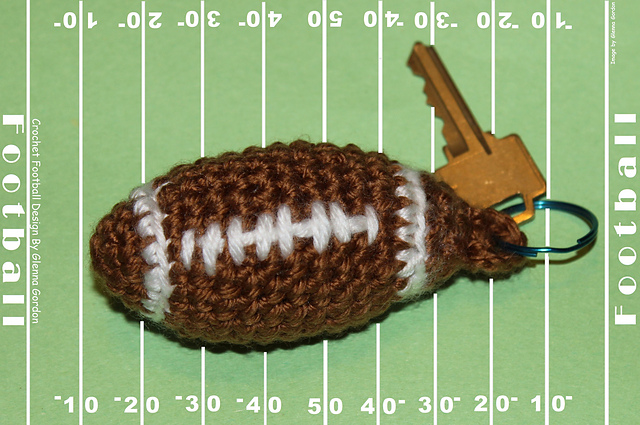 Ravelry: Father's Day Football Keychain pattern by Glenna Gordon