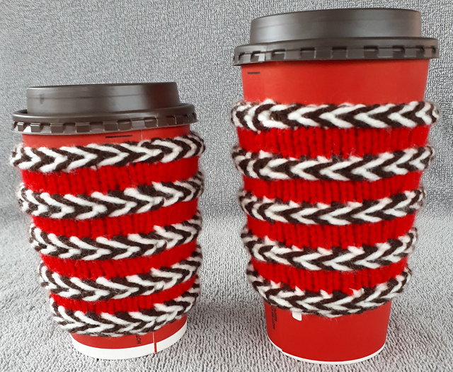 Ravelry: Cup Cozy with Latvian Braid pattern by Beryl Little