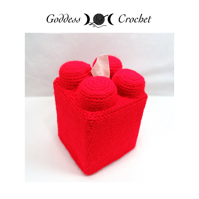 Ravelry: Square Lego Tissue Box Cover pattern by Goddess Crochet