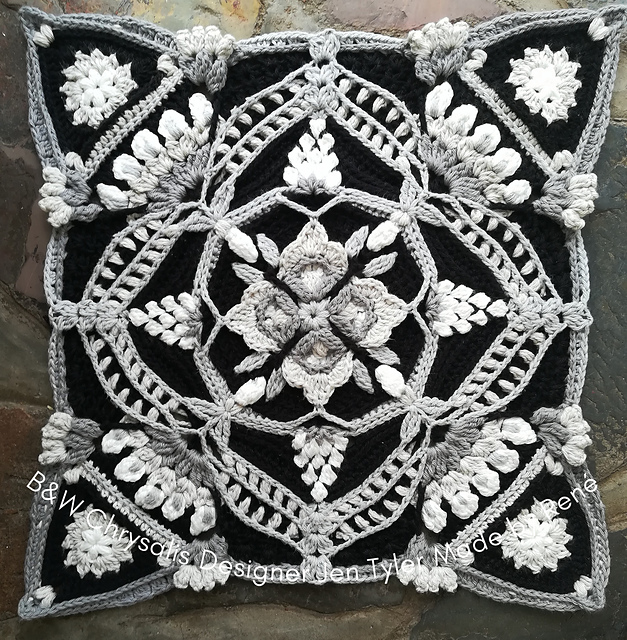 Ravelry: Goffel's B&W Chrysalis Throw