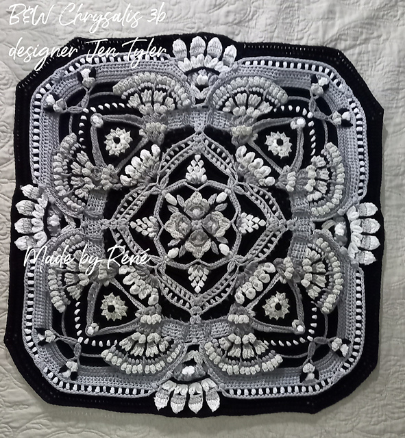 Ravelry: Goffel's B&W Chrysalis Throw