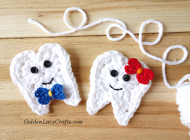 Ravelry: Tooth Applique pattern by GoldenLucyCrafts