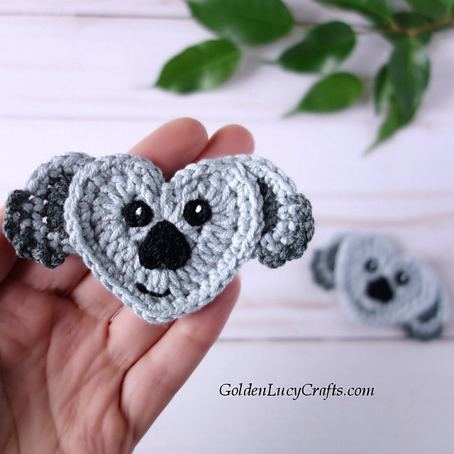 Ravelry: Koala Applique pattern by GoldenLucyCrafts