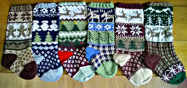 Ravelry: Rustic Fair Isle Christmas Stockings pattern by Simply Serving ...