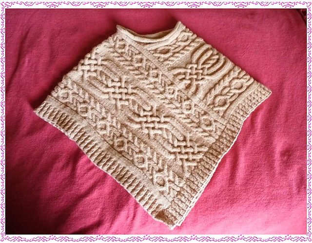 Ravelry: Gormals Cabled Poncho pattern by Gormal Crafts
