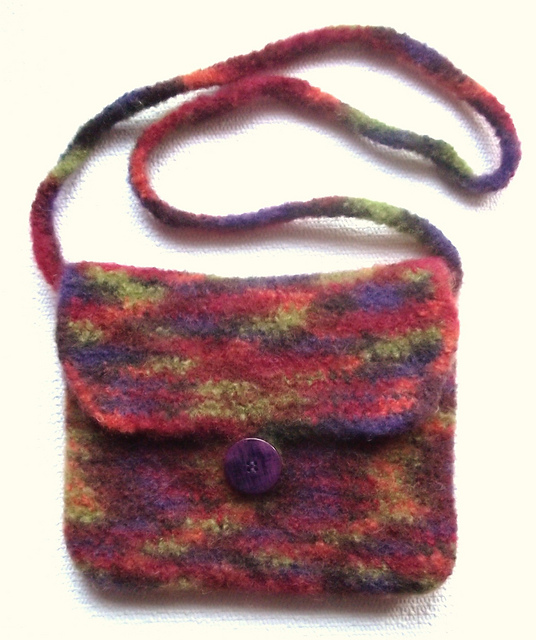 Ravelry: Simple Felted Crocheted Purse pattern by Angela Saylor
