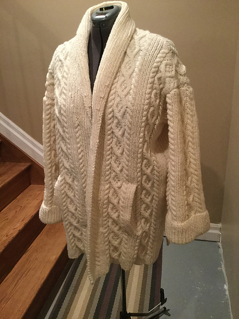 Ravelry: Ladies' Cabled Aran Coat pattern by Sunbeam Wools