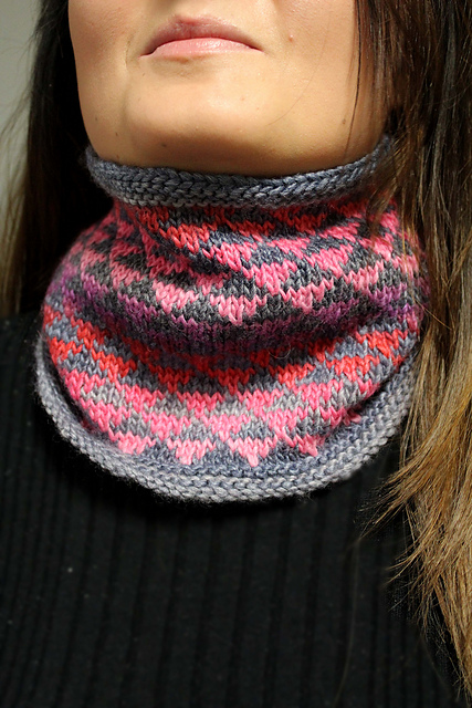 Ravelry: Sunset Fair Isle Cowl pattern by Graeme Knowles-Miller