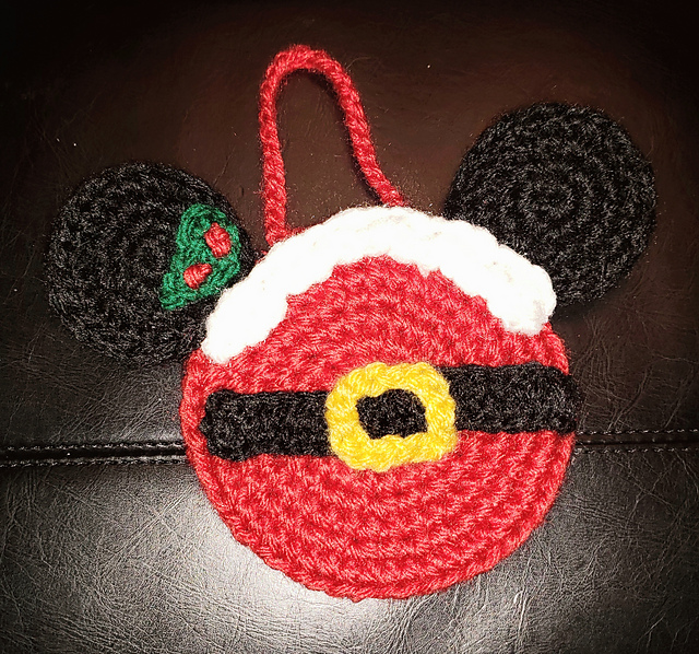 Ravelry: Santa Mickey Mouse Christmas Ornament pattern by Olga Tarasova ...