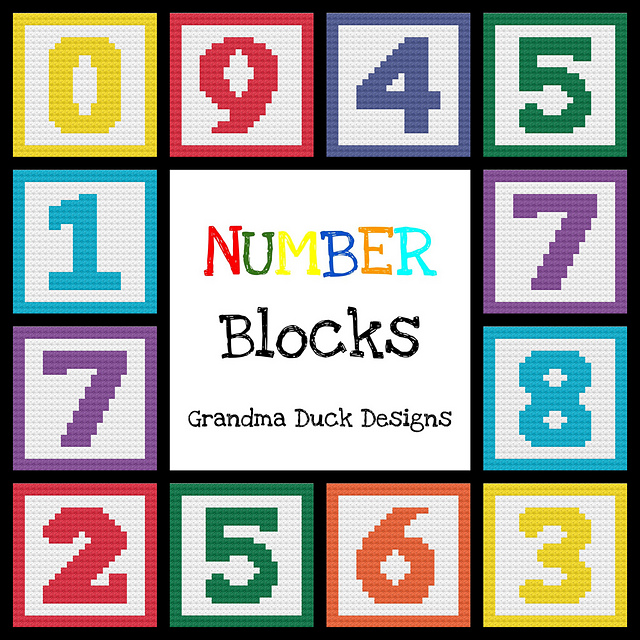 Ravelry: Number Blocks pattern by Grandma Duck Designs
