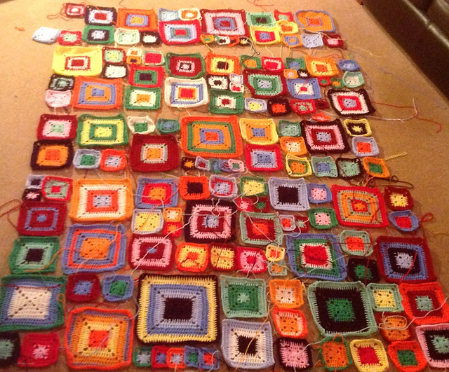 Ravelry: GrandmaGinge's Afghan Klimt Blanket