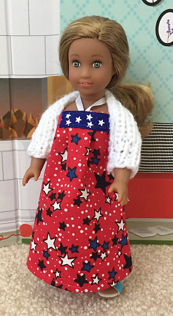 Ravelry: 6" Mini Doll Shrug pattern by Janice Helge