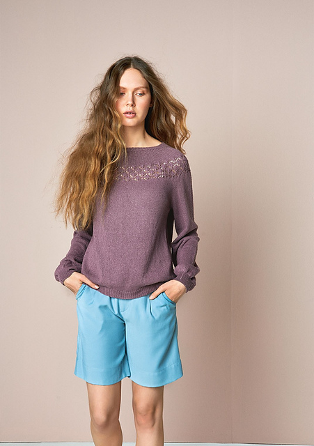 Ravelry: 2104-10 Peony Sweater pattern by Olaug Beate Bjelland