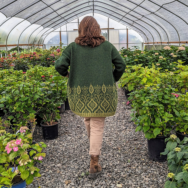 Ravelry: Finial and Fern Cardigan pattern by Gretchen Mac